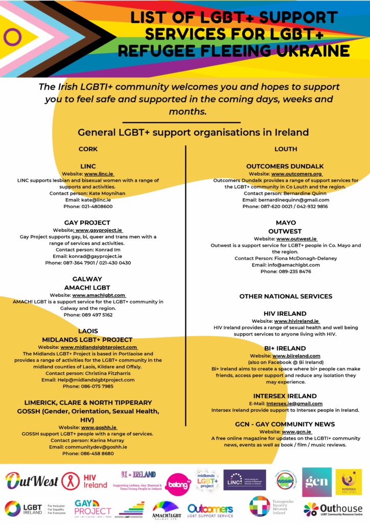 OUR SERVICES - LGBT Ireland